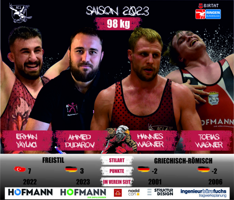 Kaderupdate Saison 2023-98kg - AC Lichtenfels - Bundesliga Ringen