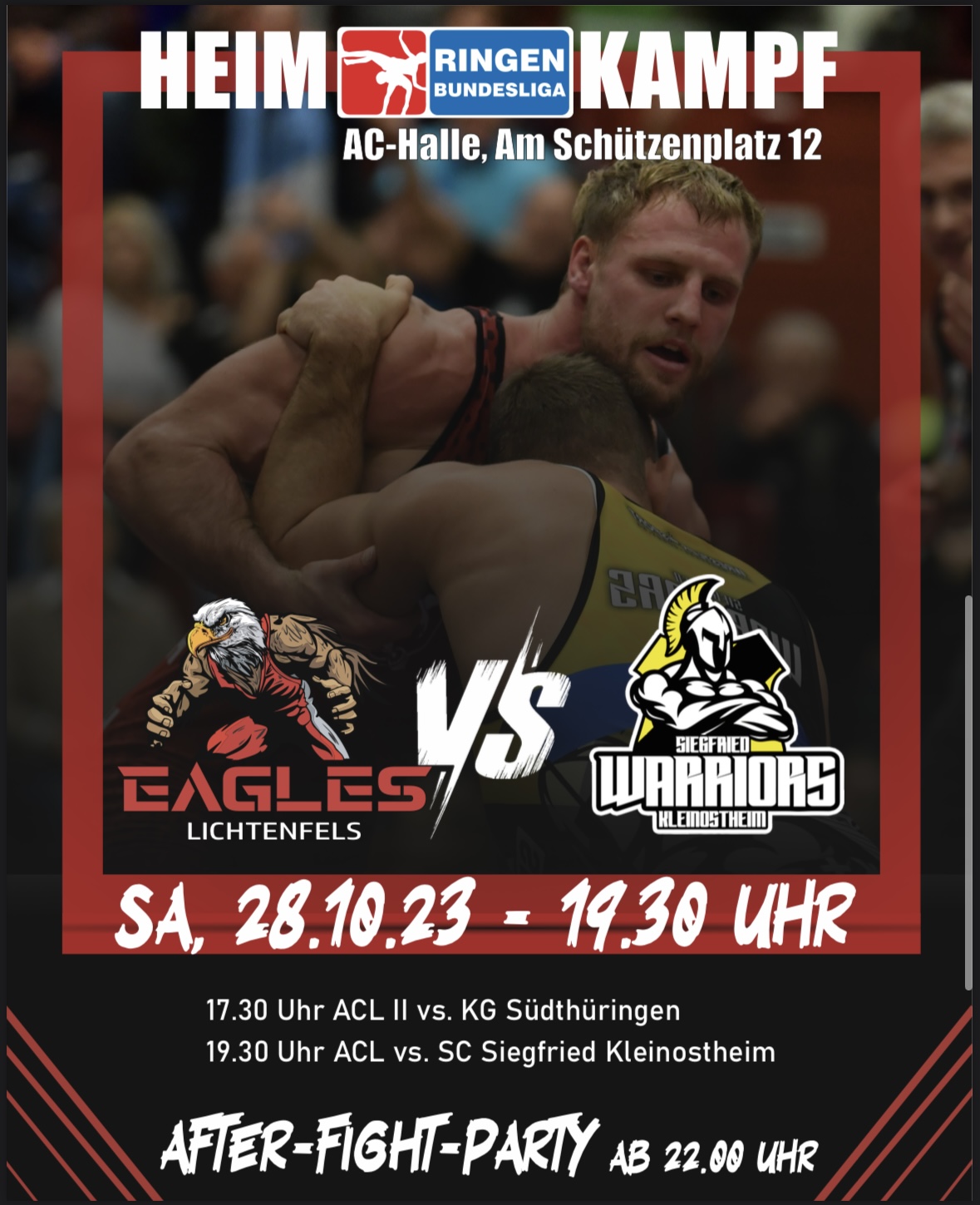 Hinrundenabschluss gegen Kleinostheim - AC Lichtenfels - Bundesliga Ringen